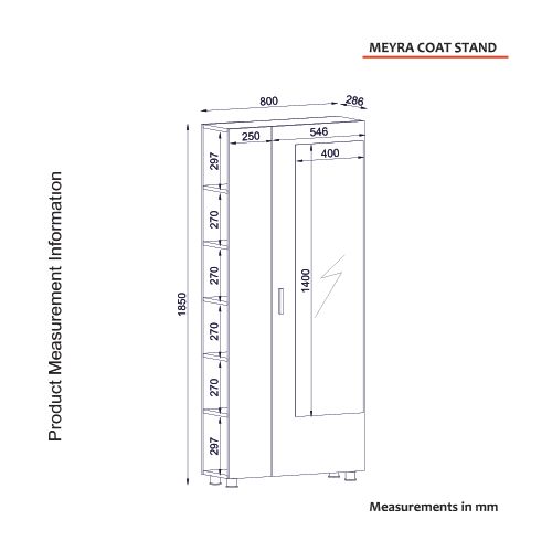 Meyra - White White Hall Stand — Bazzar.rs