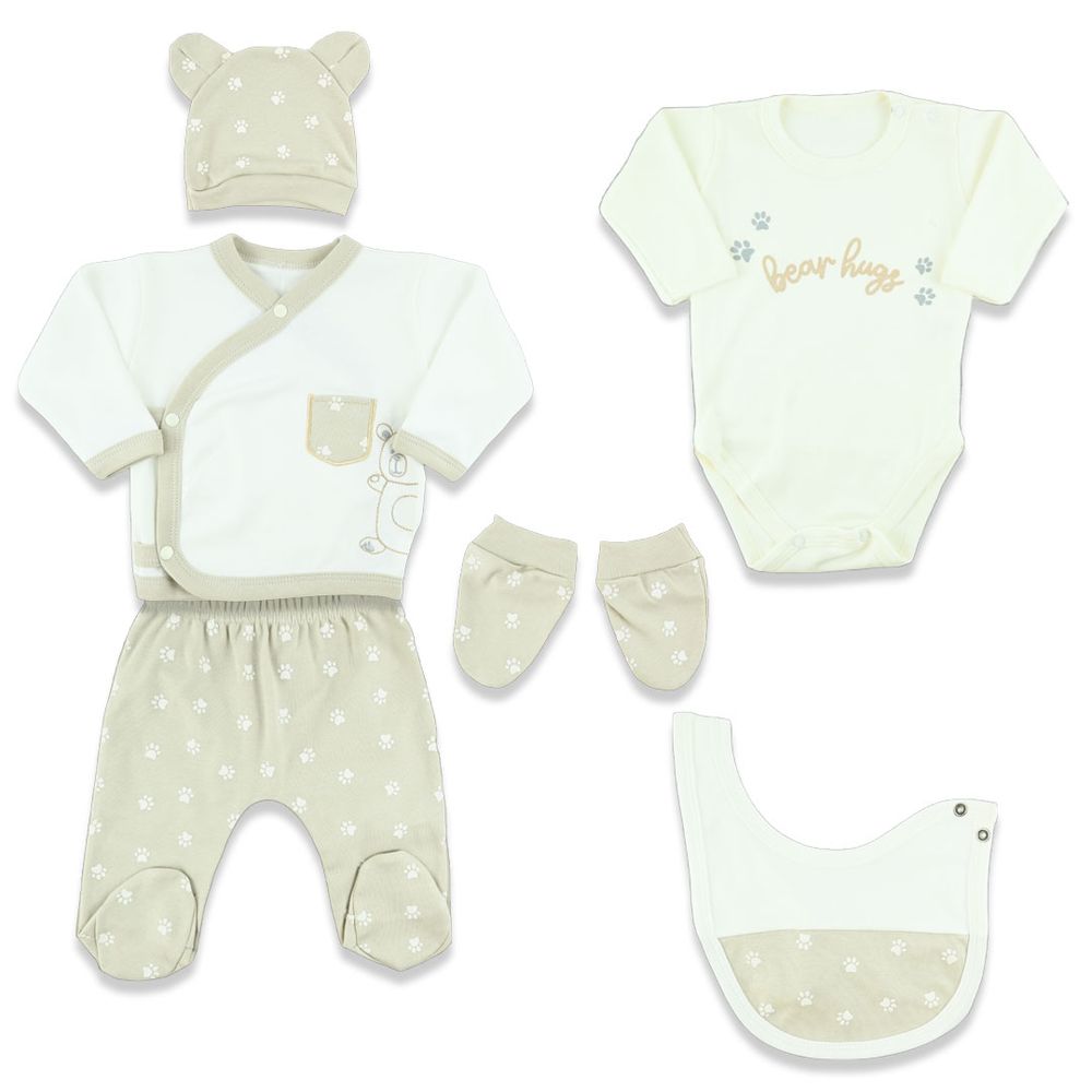 Imago Set za iznošenje bebe Bear Hugs 6/1, Bež — Bazzar.ba