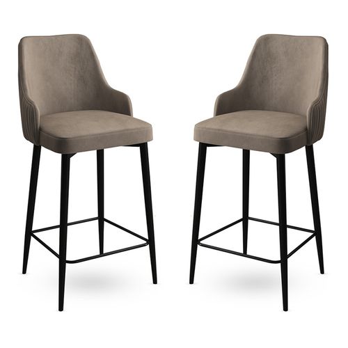Enox - Set od 2 crna barska stolica Cappuccino — Bazzar.rs