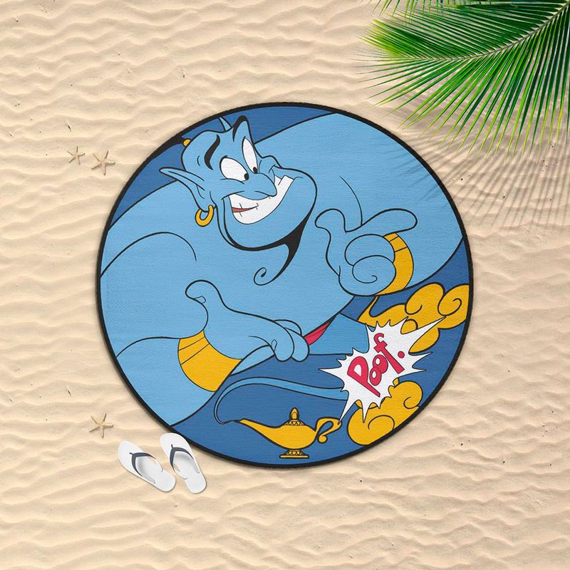 Disney Aladdin Okrugli Ručnik za Plažu s Likom Čarobnog — Bazzar.hr