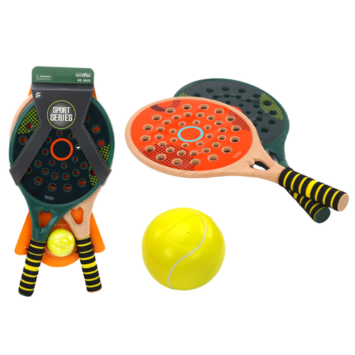 Set od 2 Dječje Padel Loptice, Zelena, Bež, Žuta PU Lopta — Bazzar.hr