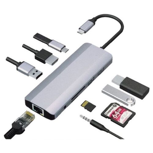 Docking station FastAsia A-CM-COMBO9-03 USB-C - HDMI/USB — Bazzar.rs