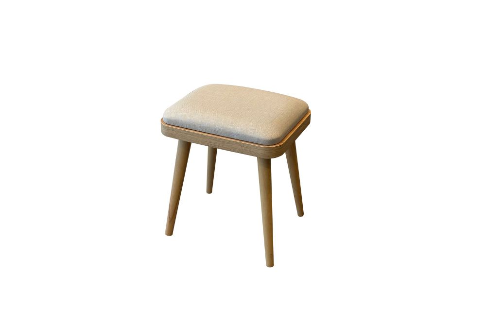 Vina Mini 1005 - Oak, Cream Oak Cream Stool Set (2 Pieces) — Bazzar.rs