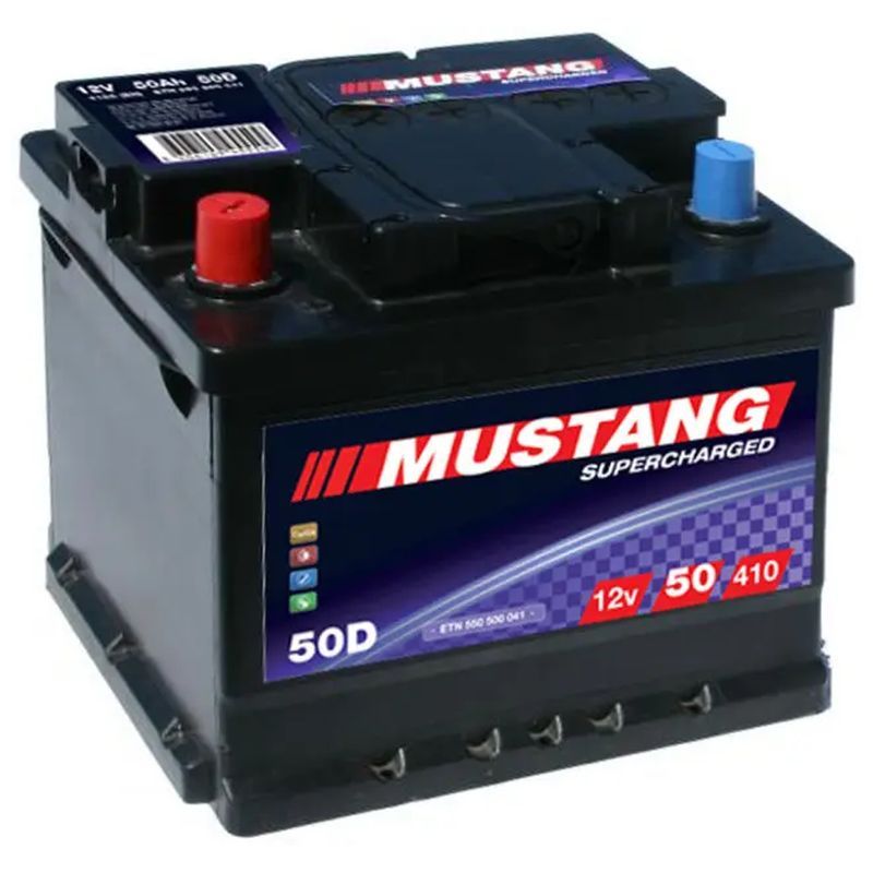 Akumulator MUSTANG Supercharged 12 V 50 Ah +D — Bazzar.rs