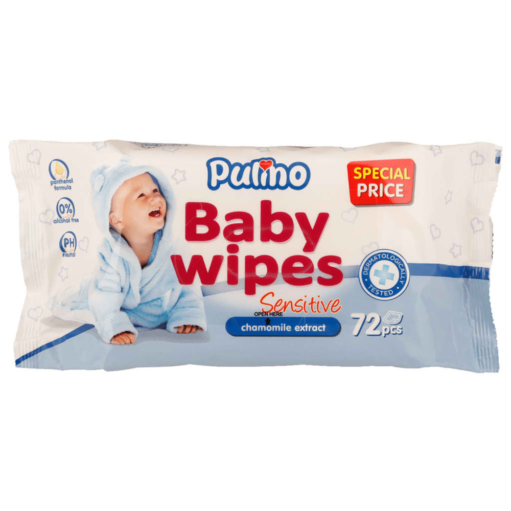 Fresh Pulino vlažne maramice za bebe Sensitive 72kom — Bazzar.ba