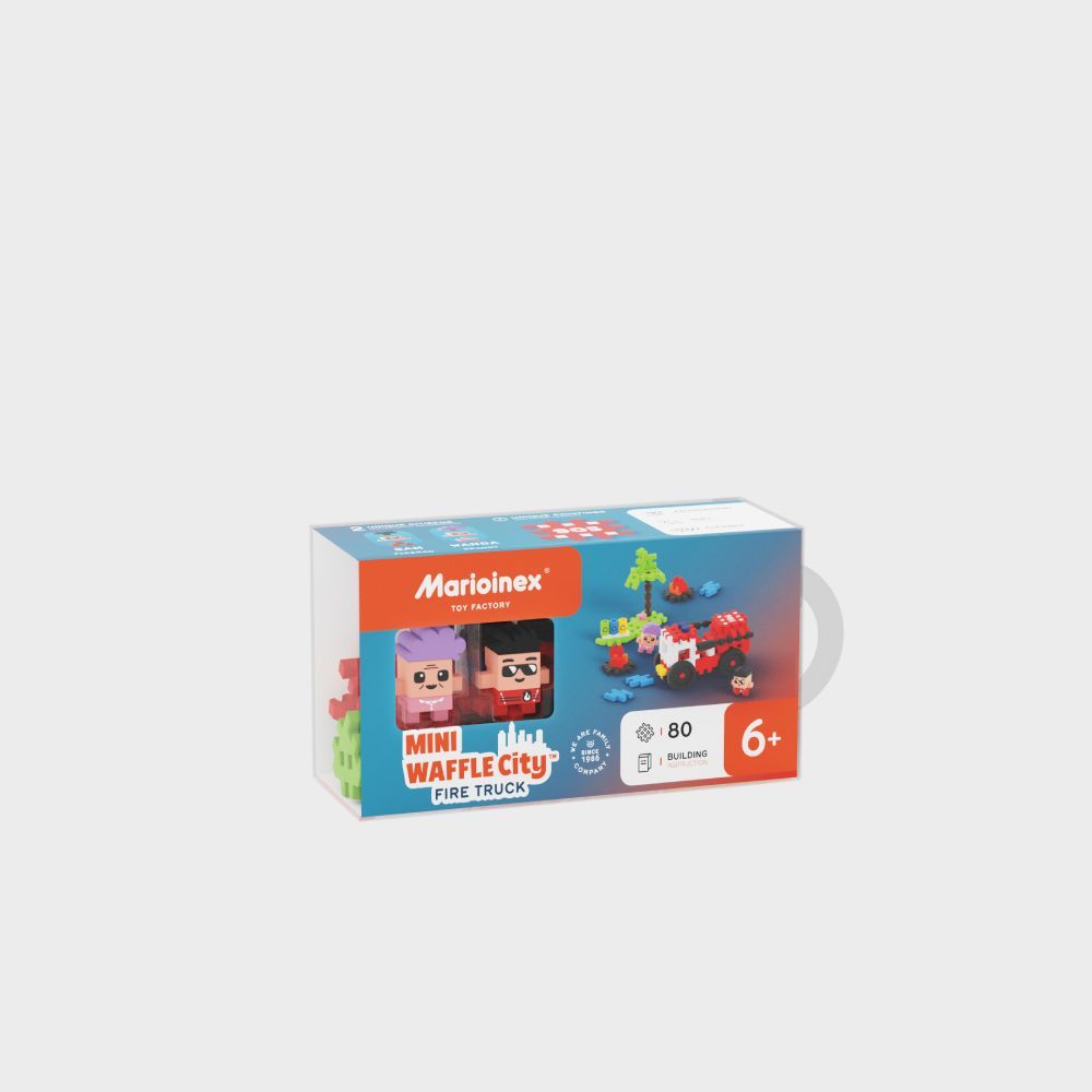 Marioinex Mini Waffle City 80 kom, Fire Truck — Bazzar.hr