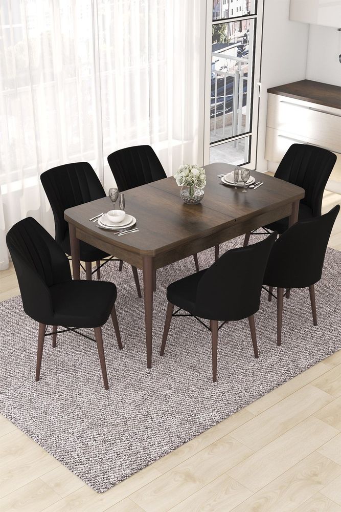 Nef - Baroque, Black Baroque Black Extendable Dining Table — Bazzar.rs