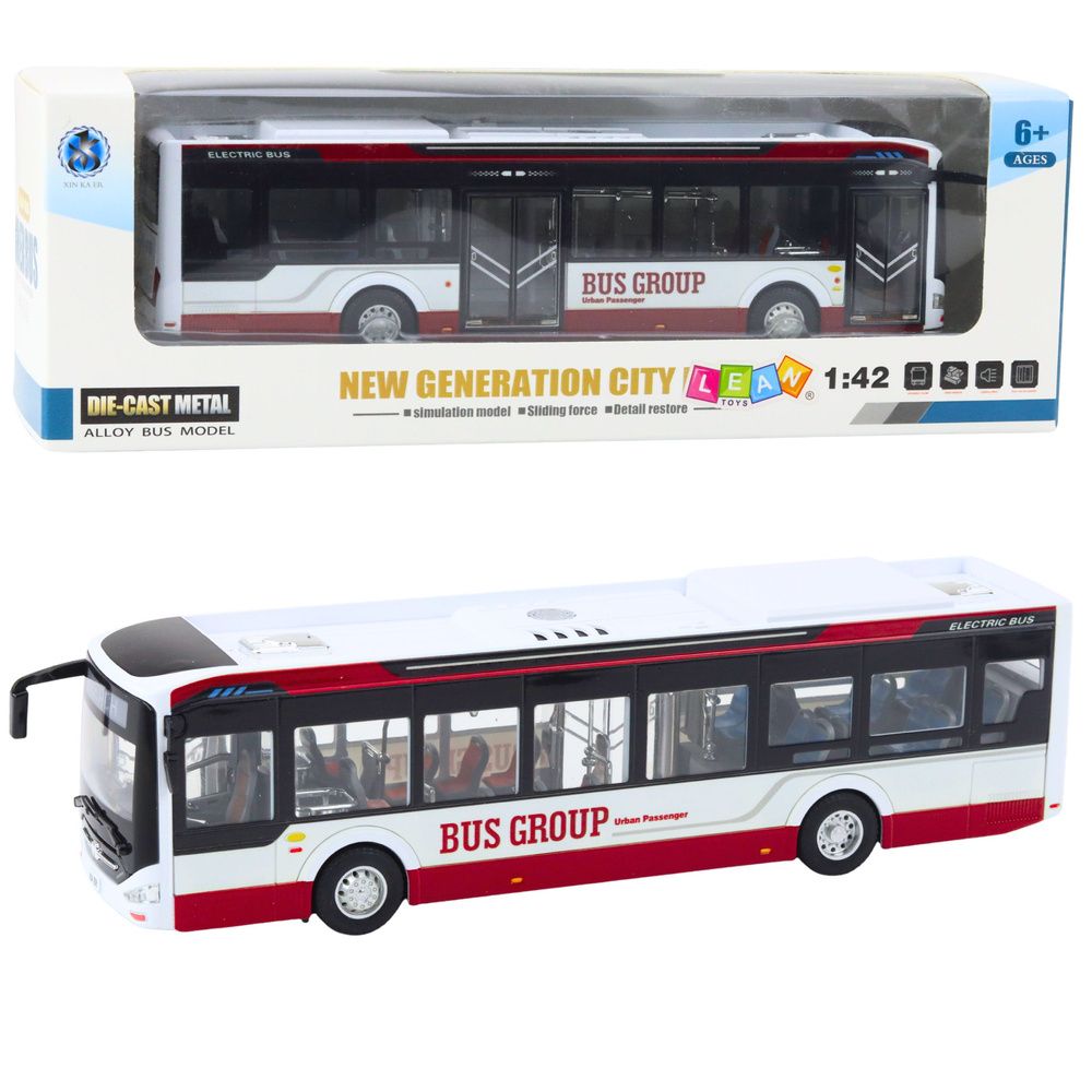 Metalni gradski autobus za igru Bus GROUP 1:42 - — Bazzar.hr