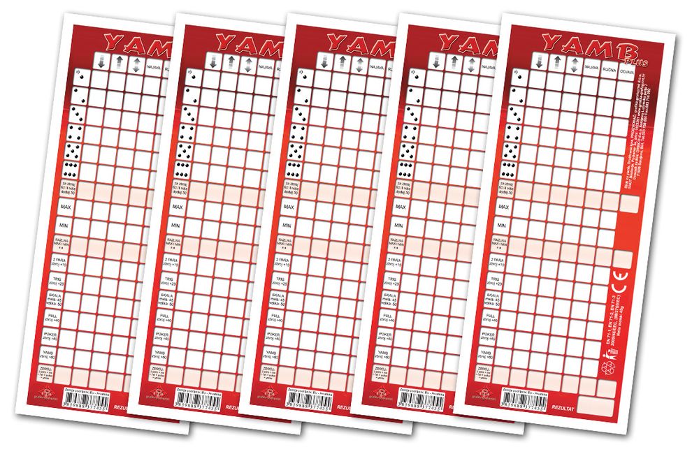 Grafoprint Games Blok set YAMB 5/1 ( 250 listova) — Bazzar.hr
