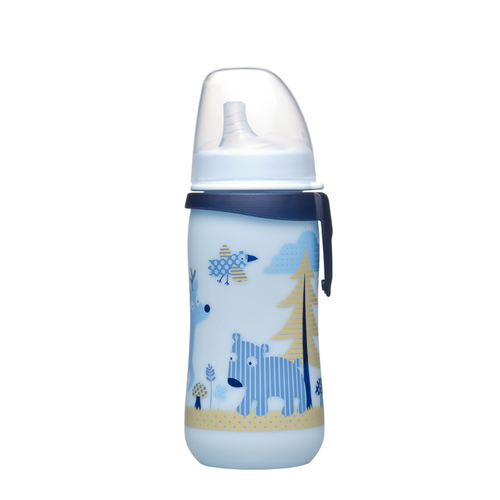nip® Prva bebina čaša First Cup 330ml 12m+, Boy — Bazzar.ba