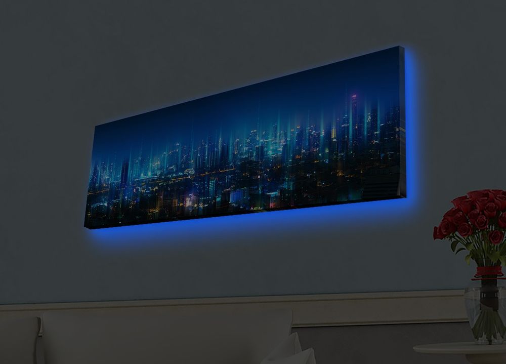 Dekorativna LED Slika na Platnu 3090HDACT-002, Višebojna — Bazzar.rs