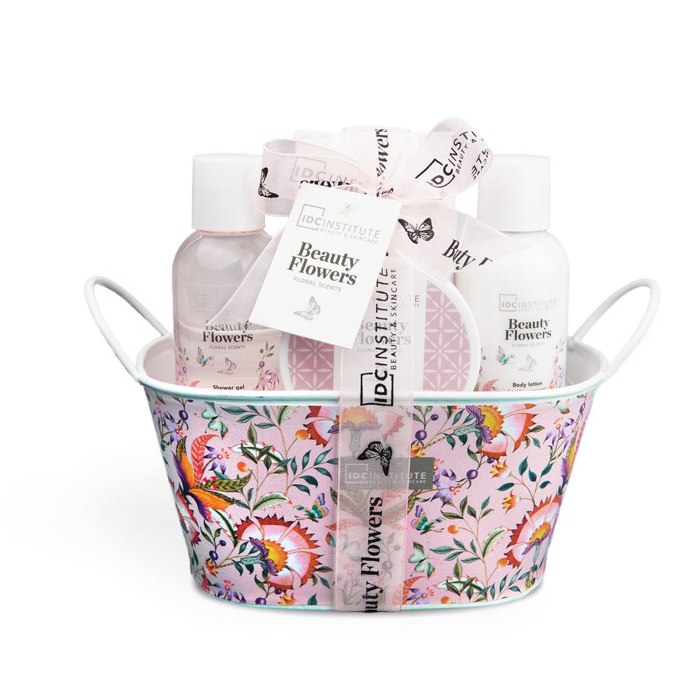 Idc Institute poklon set za kupanje beauty flowers tin box — Bazzar.hr