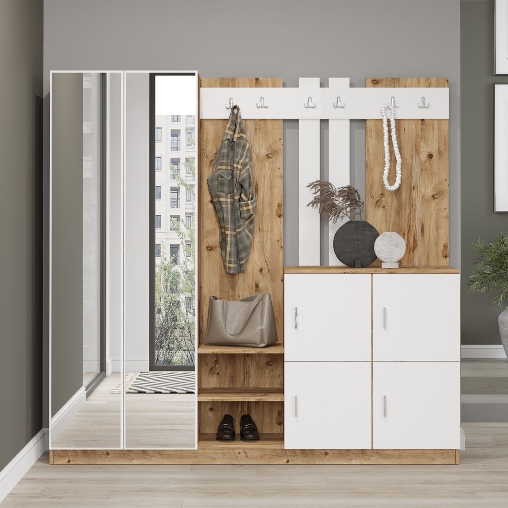 Hanah Home DD9 - AW Atlantic Pine White Hall Stand — Bazzar.rs