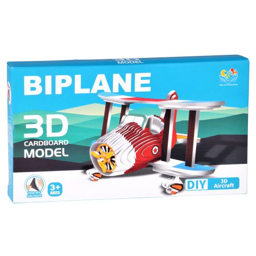 3D slagalica kartonski model AVION uradi sam DIY 62 dijela — Bazzar.hr