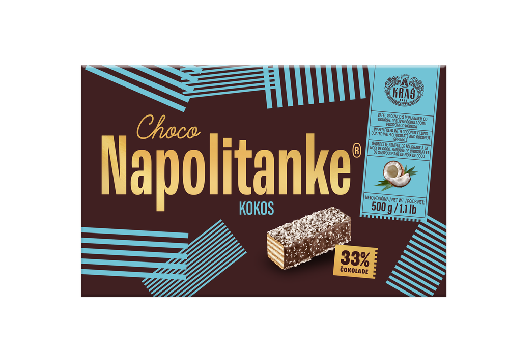 Kraš Choco napolitanke vafel kokos 500g — Bazzar.hr