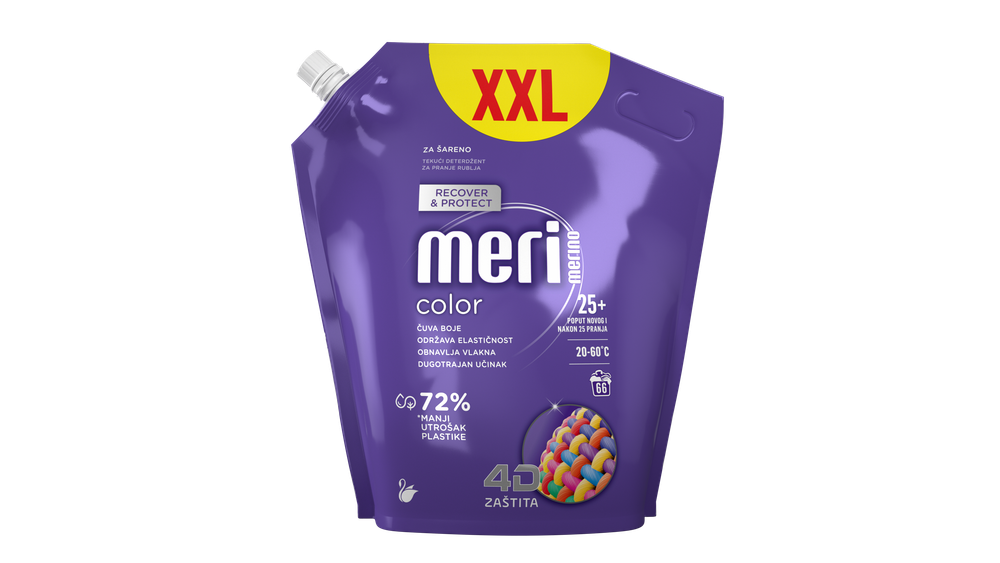 Meri merino tekući deterdžent color XXL 4l — Bazzar.hr