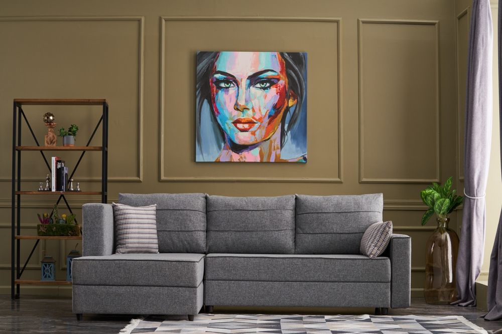 Ece Left - Sivi Ugao Sofa-Krevet — Bazzar.ba