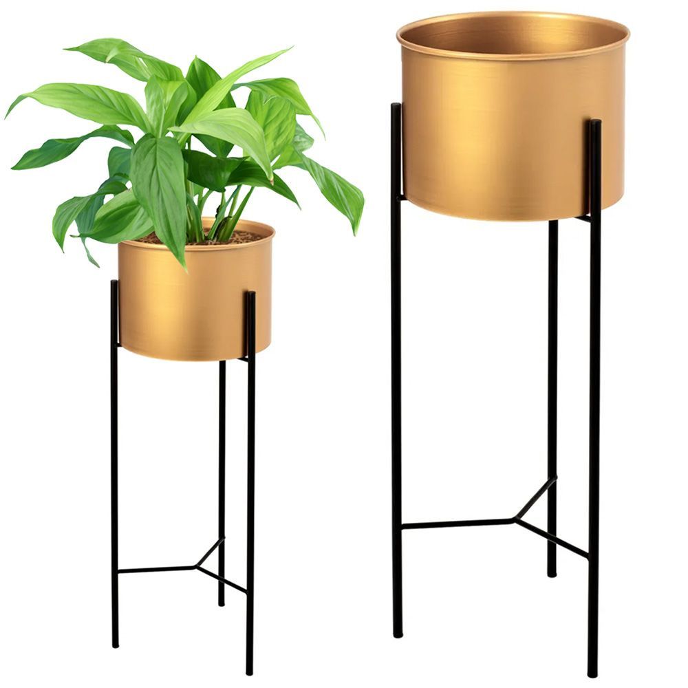 Metalna cvjetna gredica Zlato 60CM / 50CM / 40CM — Bazzar.hr