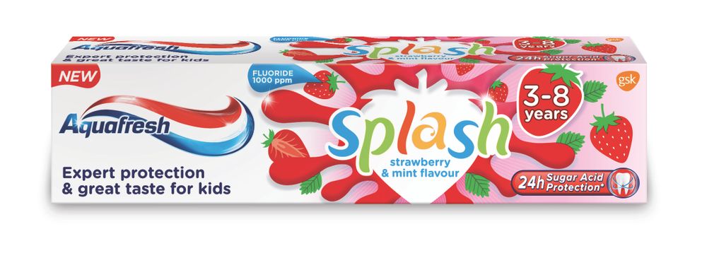 Aquafresh dečija pasta za zube Splash 3-8g 50ml — Bazzar.rs