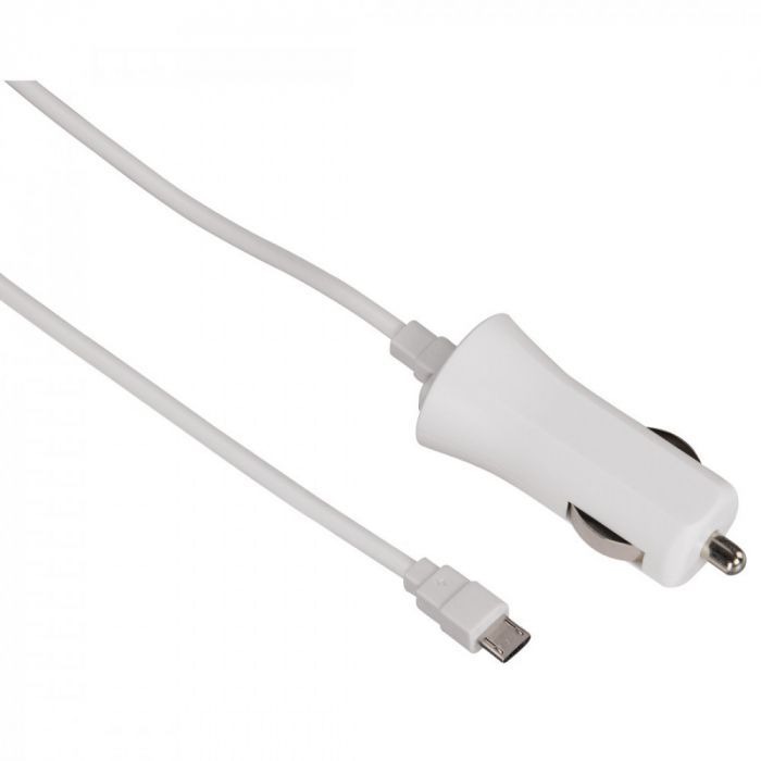 Hama Auto punjač Micro USB, 12V, beli, 1000 mAh — Bazzar.rs