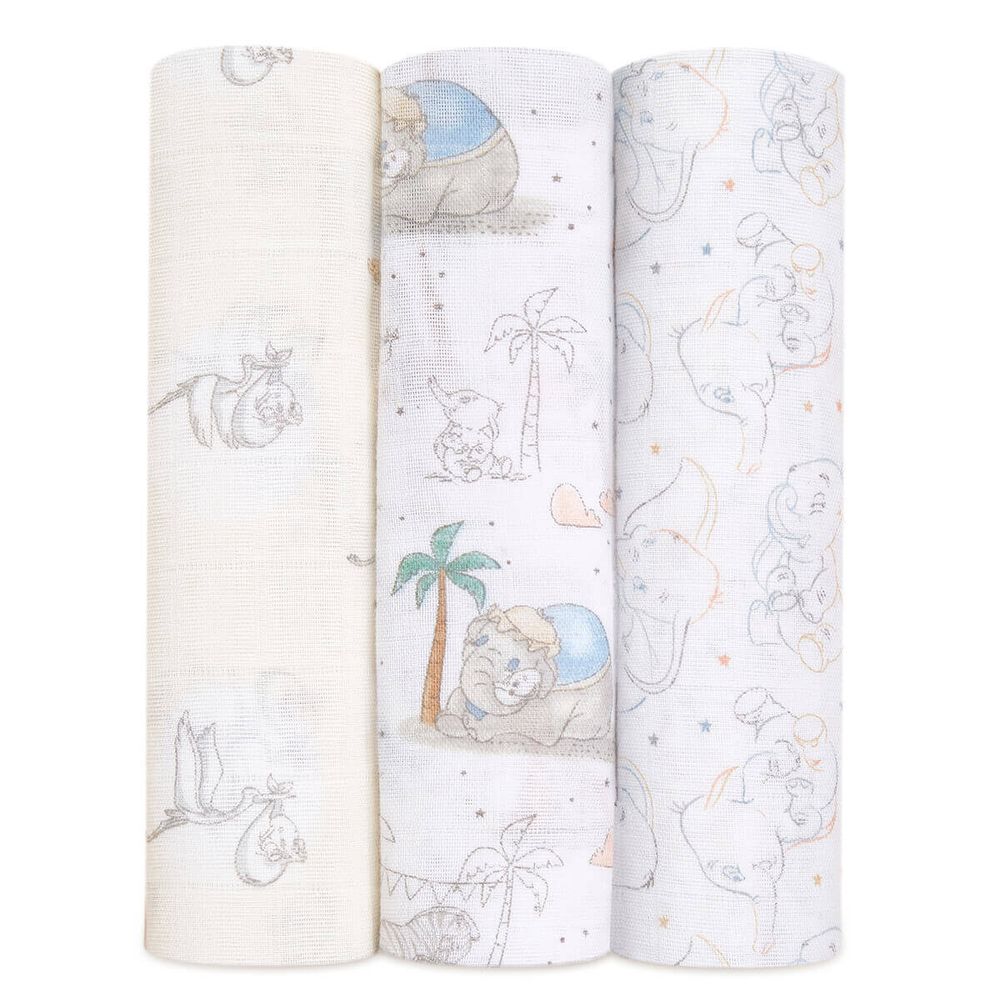 aden+anais® komplet 3 pelene za povijanje 120x120 disney — Bazzar.hr