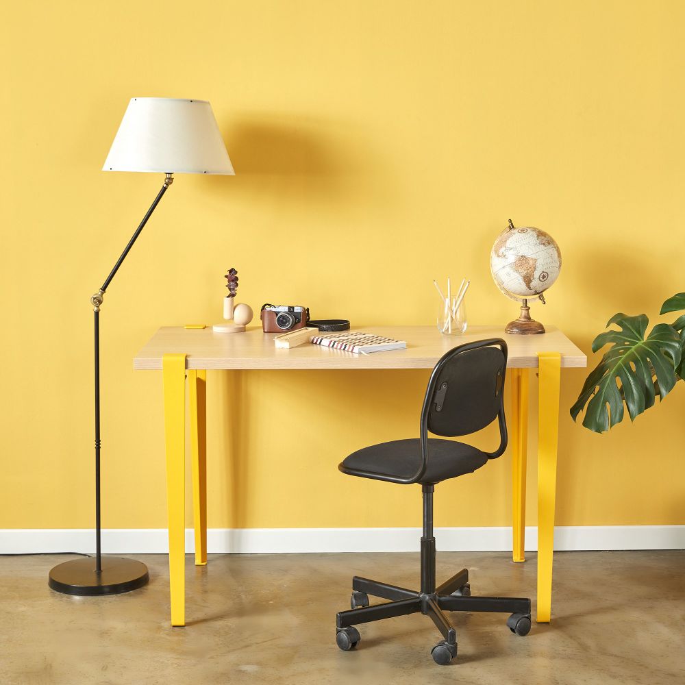 Eridanos - Wooden Yellow Wooden Yellow Study Desk — Bazzar.ba