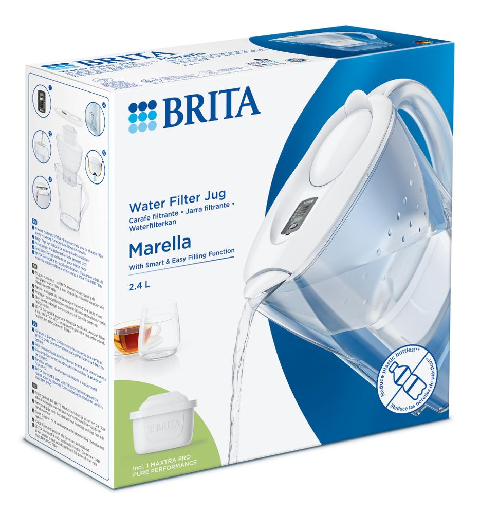 BRITA Bokal za filtriranje vode Marella bela 2.4l — Bazzar.rs
