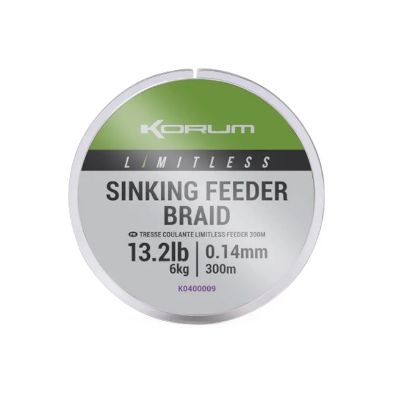 K0400010 KORUM Limitless Sinking Feeder Braid 300m 0,16mm — Bazzar.ba