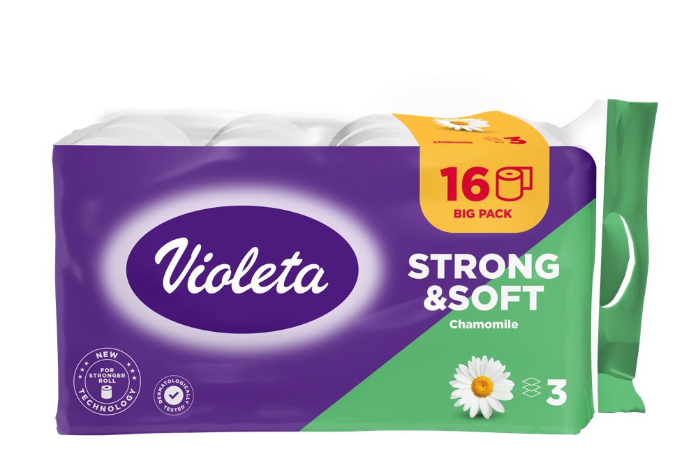 Violeta Toaletni papir 16/1, 3sl., strong&soft kamilica — Bazzar.hr