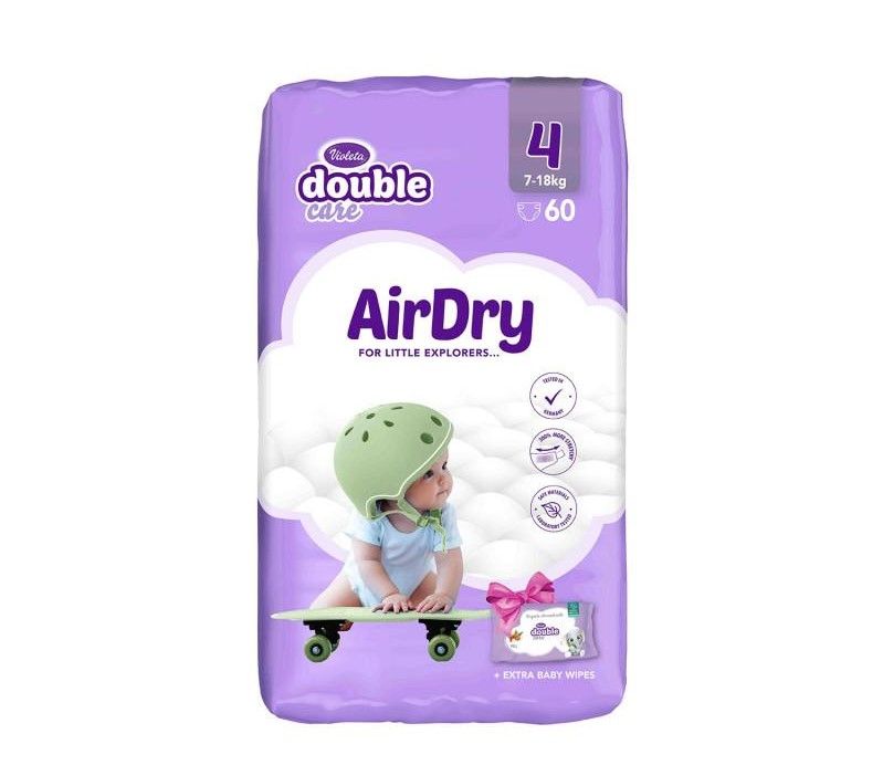 Violeta Pelene Double Care 4 Maxi 7-18kg, 60kom — Bazzar.rs