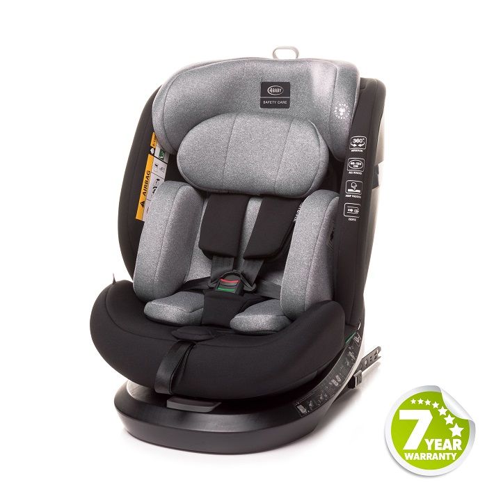 4BABY autosjedalica I-Size (40-150 cm) Roto-fix grey — Bazzar.hr