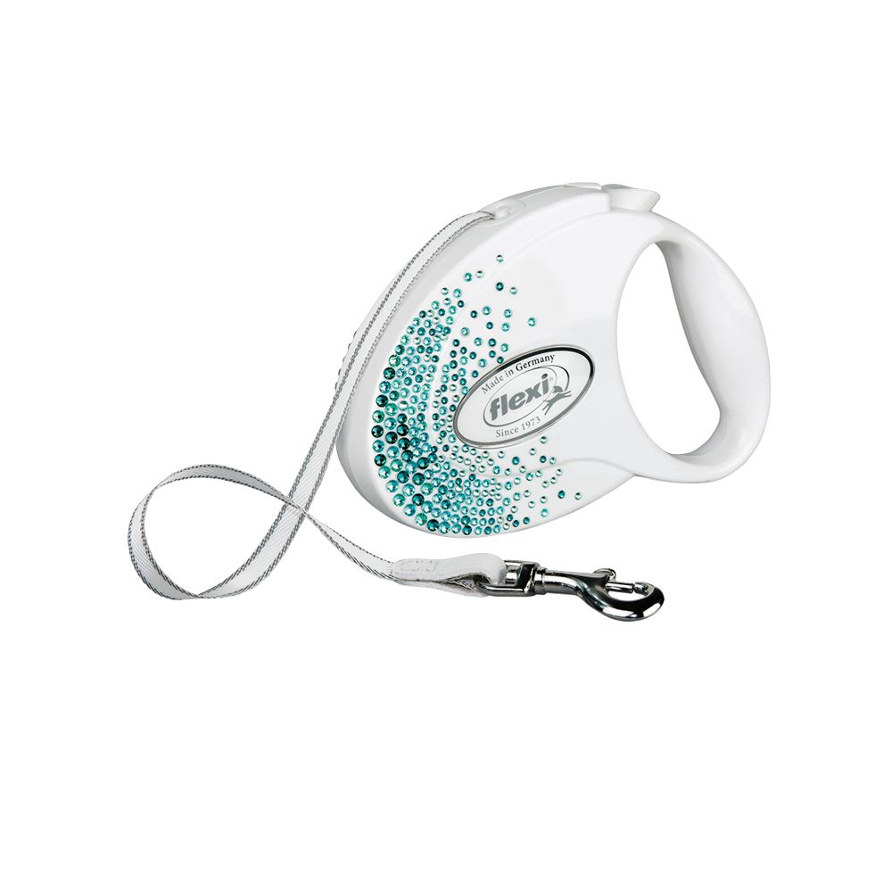 Flexi Glam Splash Ocean M traka 5 m bijela — Bazzar.hr