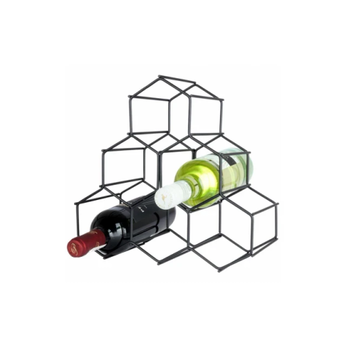 Vilde 229059 Metalni stalak za vino za 6 boca — Bazzar.rs