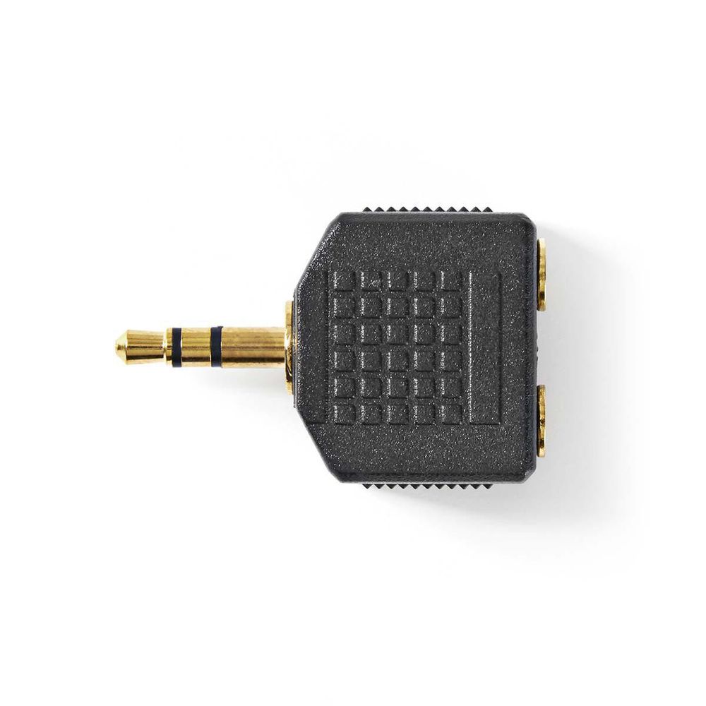 Adapter NEDIS, 3.5mm TRS (M) na 2x 3.5mm (Ž), pozlaćeni, — Bazzar.hr