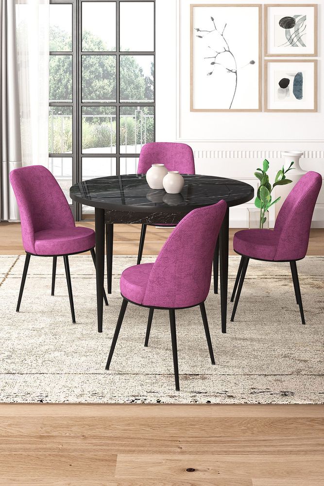 Tor - Black Marble, Purple Black Marble Purple Dining — Bazzar.rs