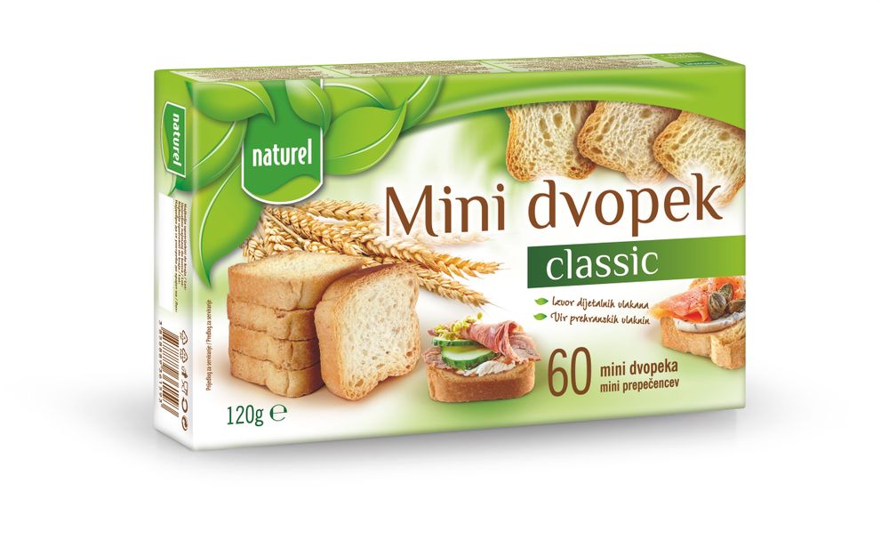 Naturel mini dvopek classic 120g — Bazzar.hr
