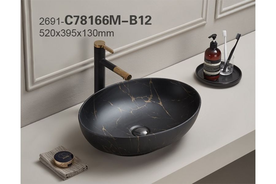 Kimic oval 52 Gold Black — Bazzar.hr