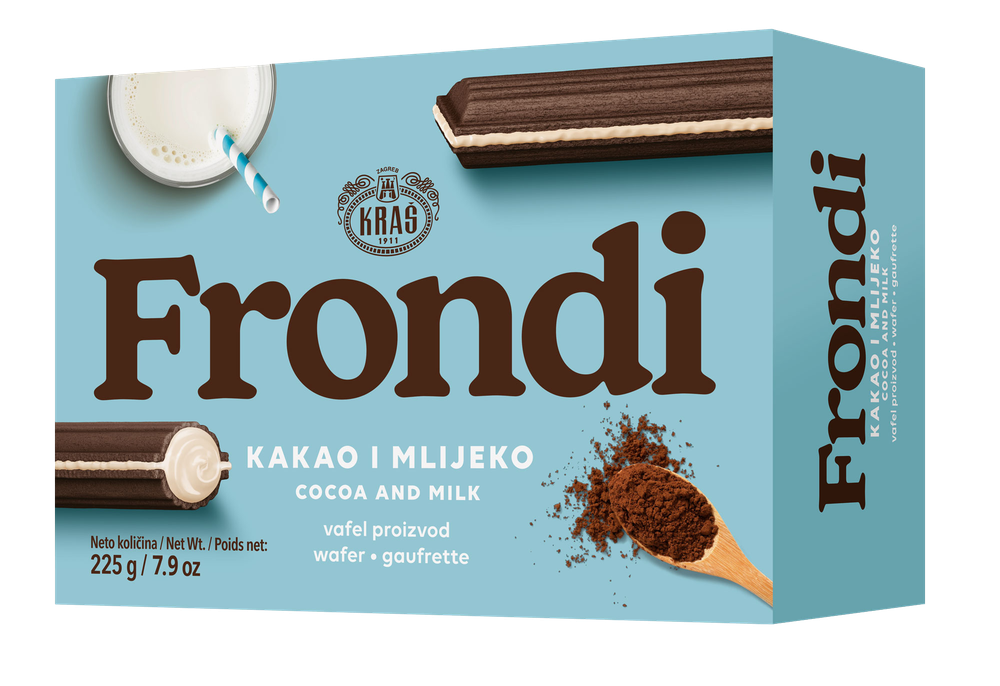 FRONDI vafli kakao i mlijeko 225g — Bazzar.hr