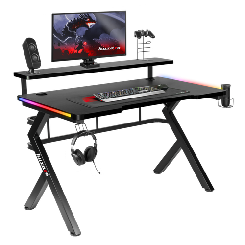 Hero 5.0 RGB crni igraći stol 120 cm — Bazzar.hr