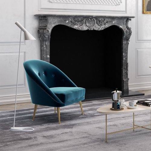 Matilda - Petrol Blue Petrol Blue Wing Chair — Bazzar.rs