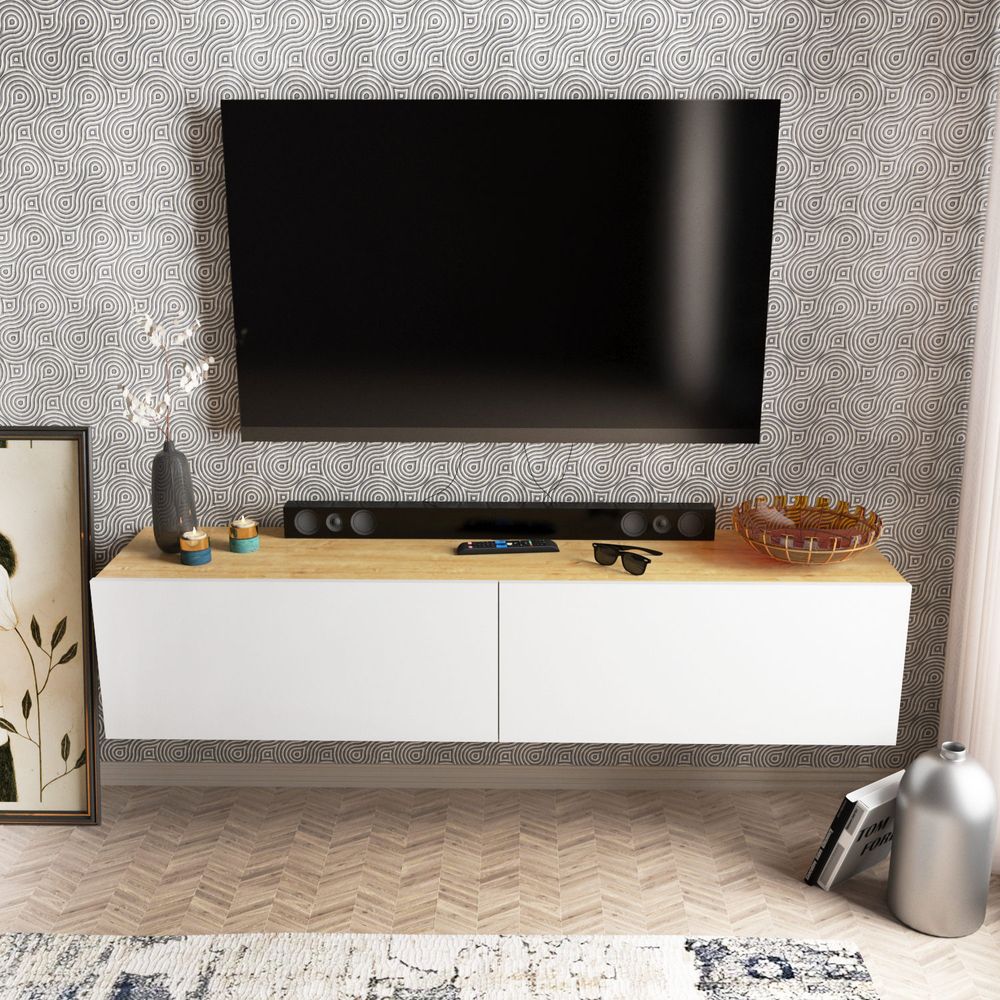TV Stalak Poling - Bijela i Orah — Bazzar.ba