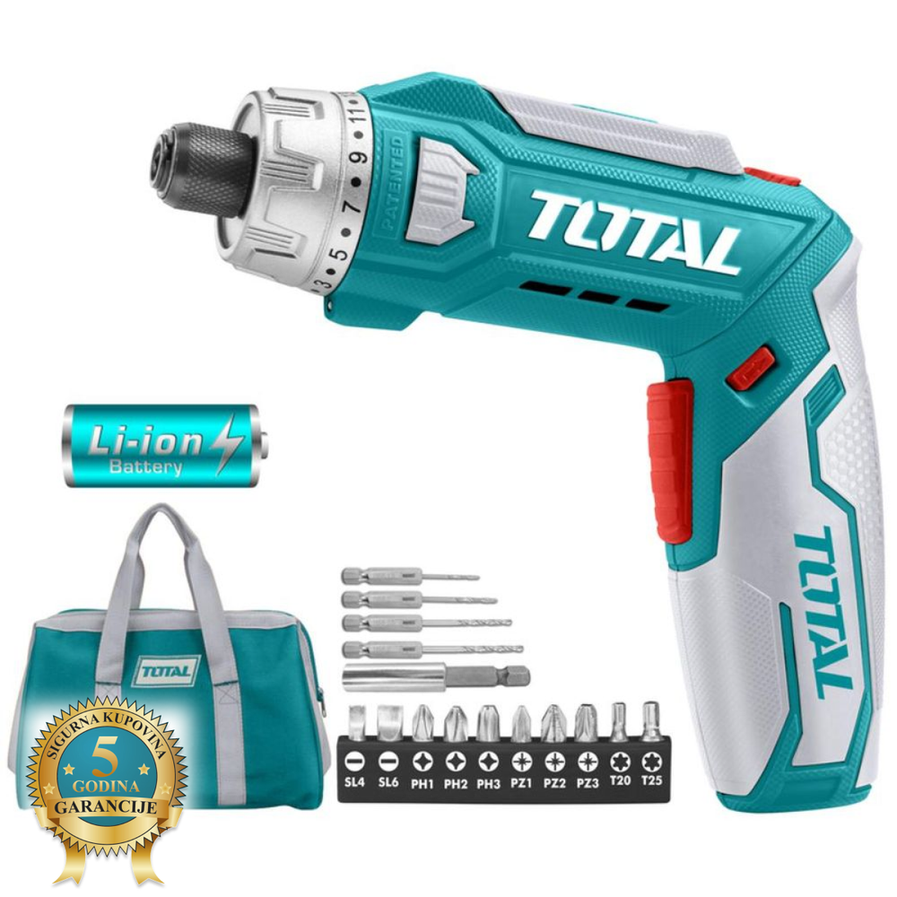 Total Litijum-jonski odvijač 8V TSDLI0801 — Bazzar.rs