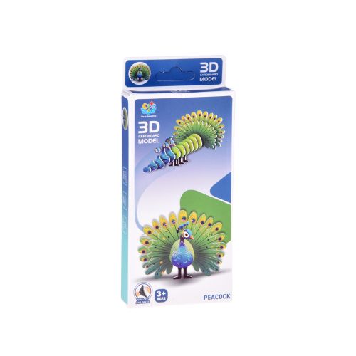 3D slagalica kartonski model šareni PAUN uradi sam DIY — Bazzar.hr
